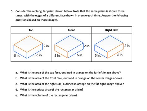 Solved Consider The Rectangular Prism Shown Below Note That Chegg Com