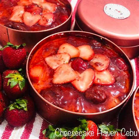 Our Strawberry Cheesecake In Can Cheesecake Haven Cebu