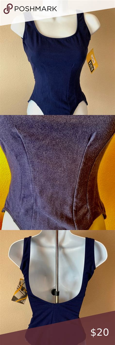 Bloch Tank Navy Blue Darted Petite Ladies Leotard Blue Leotard Capezio