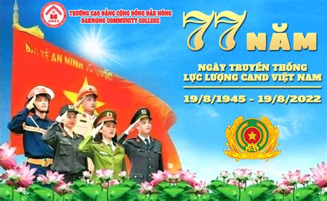 Chào Mừng Kỷ Niệm 77 Năm Ngày Truyền Thống Lực Lượng Cand Việt Nam