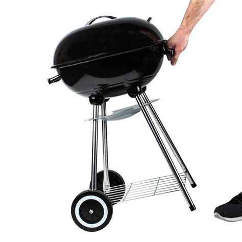 Nowoczesny grill ogrodowy kempingowy węglowy stojący na kółkach sklep Kochamymeble pl