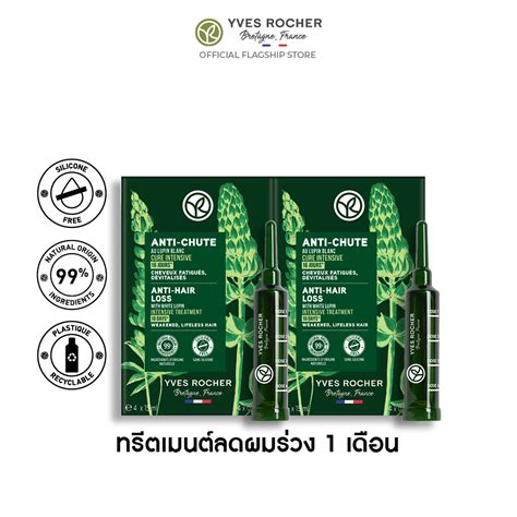 แพคค อฟ โรเช Yves Rocher Anti Hair Loss Intensive Treatment มล ทรตเมนตลดผมรวง