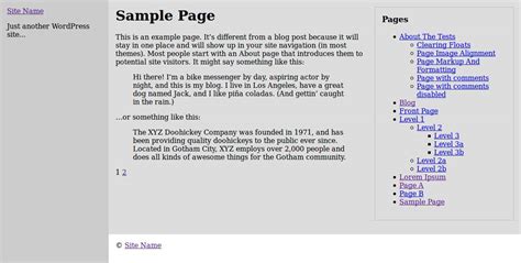 Simple CSS Layout With Header On The Left Theme Foundation