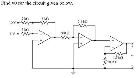 Solved Find V For The Circuit Given Below Chegg