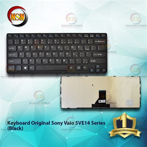 Jual Keyboard Original Laptop Sony Vaio SVE14 Black Series Shopee