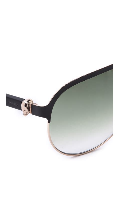 Lyst Alexander Mcqueen Alexander Mcqueen Matte Blackgreen Gradient