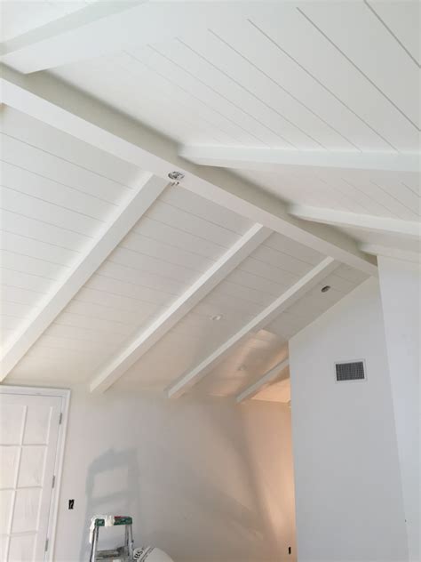 Cathedral Style Tongue And Groove Ceiling With Beams