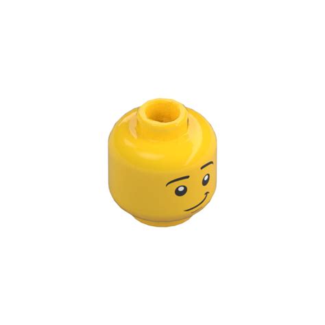 Lego Dual Sided Male Head With Scared Face Lopsided Smile 3626 32729 Brick Owl Lego