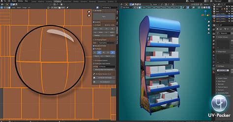 Uv Packer——自动和免费的uv打包机 Blender布的