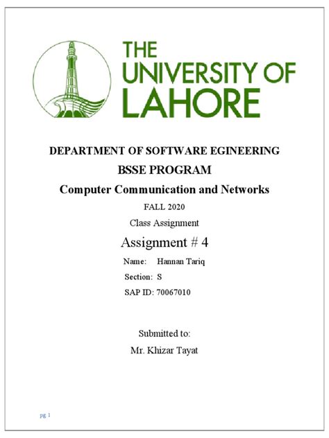 Ccn Class Assignment 4 Solved 70067010 Pdf Coaxial Cable Bluetooth