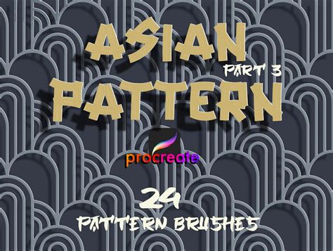 chinese pattern brushes for procreate procreate ornament texture