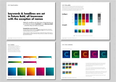 Typography And Colour Style Guides Brand Guidelines Design Brand
