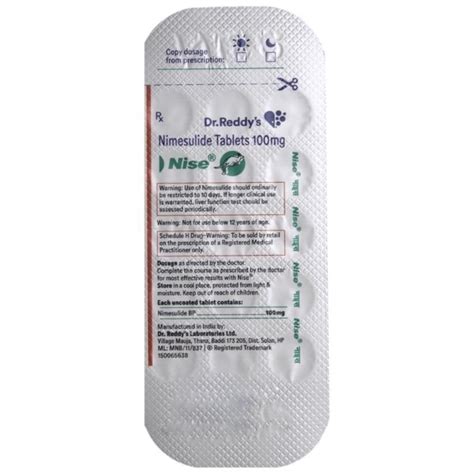 Nise Tablet 15 In Hindi की जानकारी लाभ फायदे उपयोग कीमत खुराक नुकसान साइड इफेक्ट्स