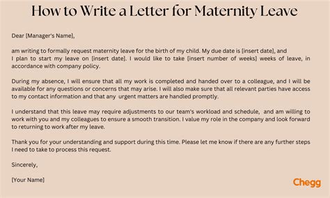 Letter For Maternity Leave 5 Essential Tips For Success