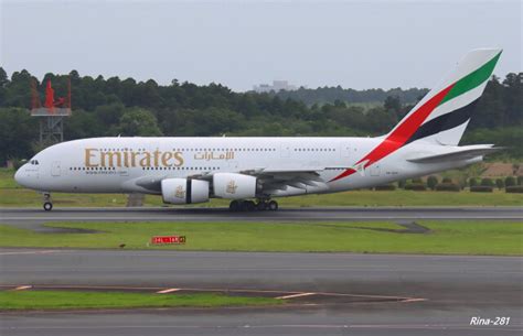 エミレーツ航空 Airbus A380 A6 Eek 成田国際空港 航空フォト By Rina 281さん 撮影2023年06月30日