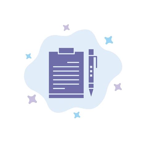 Document Business Clipboard File Page Planning Sheet Blue Icon On
