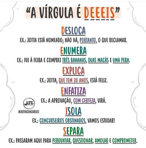 vírgula antes de para librain