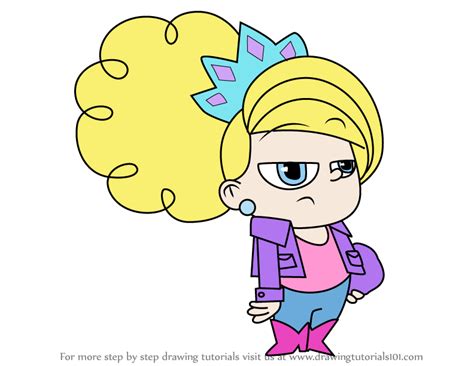 How To Draw Brianna Buttowski From Kick Buttowski Kick Buttowski Step