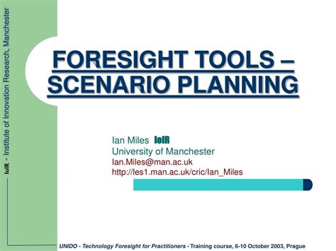 Ppt Foresight Tools Scenario Planning Powerpoint Presentation Free Download Id548228