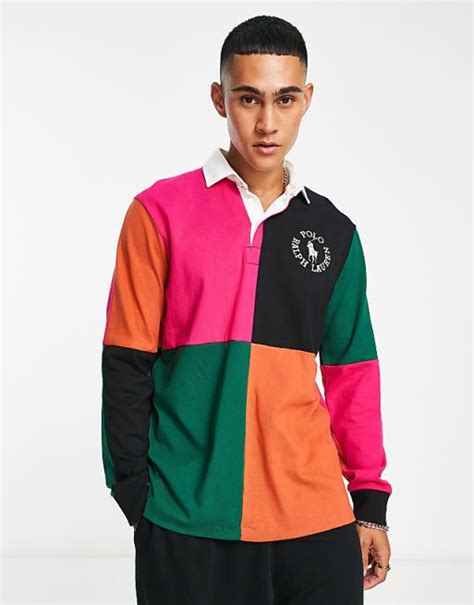 Polo Ralph Lauren X Asos Exclusive Collab Rugby Polo Shirt In Pink