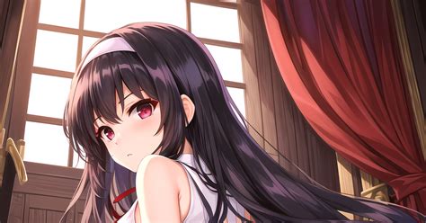 Aiイラスト スカートの中が見えている事に気づく直前の霞ヶ丘詩羽 Thunderのイラスト Pixiv