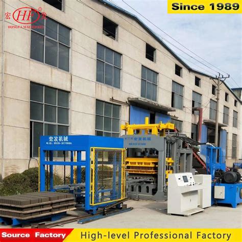 Hongfa Automatic Block Forming Cement Brick Machinery Hollow Concrete