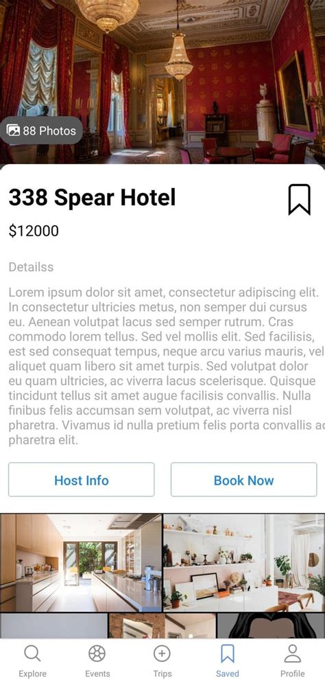 Accommodation Booking App Built Using React Native Rreactnative