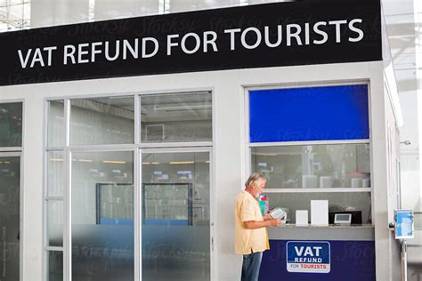 Man At The Vat Refund Counter By Stocksy Contributor Mosuno Stocksy