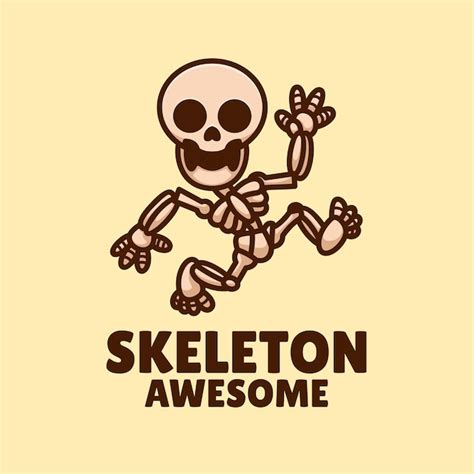 Premium Vector Skeleton Logo
