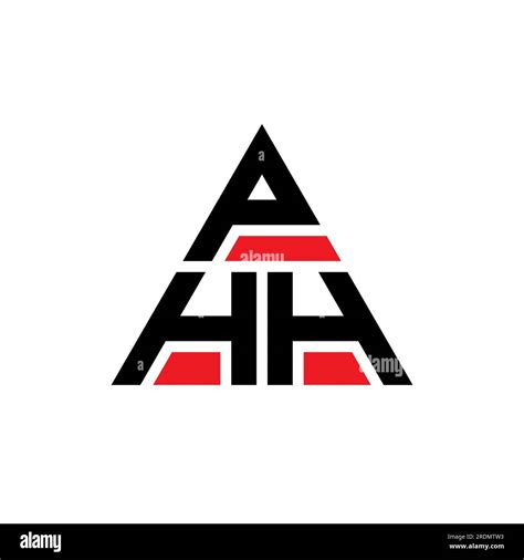 Logo De Lettre Triangle Phh Avec Forme De Triangle Monogramme De Logo