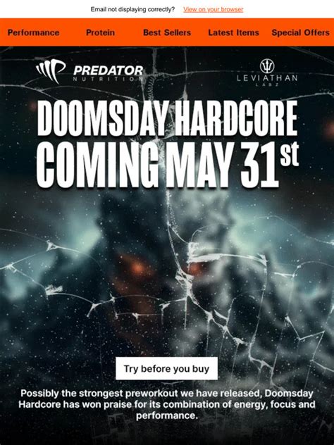Predator Nutrition Doomsday Hardcore And Excelsior News Milled