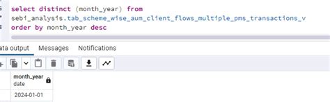 hi team in postgresql the same query is showing jan month for the year