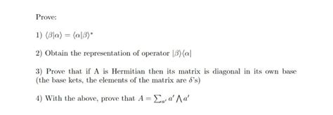 Solved Prove 1 βα αβ 2 Obtain the representation Chegg com