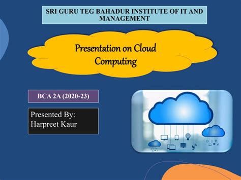 Presentation On Cloud Computing Pptx