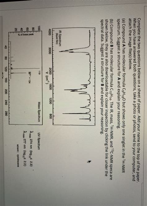 Solved A Compound A Has Molecular Formula C9h180 But