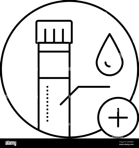 Blood Biopsy Line Icon Vector Illustration Stock Vector Image And Art Alamy