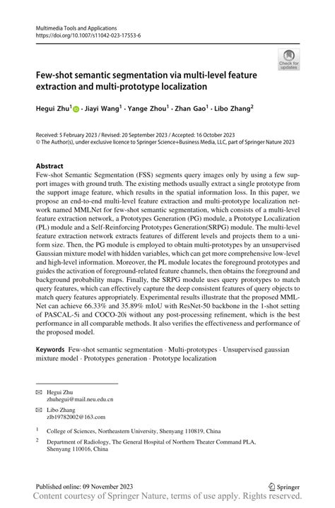 Few Shot Semantic Segmentation Via Multi Level Feature Extraction And Multi Prototype Localization