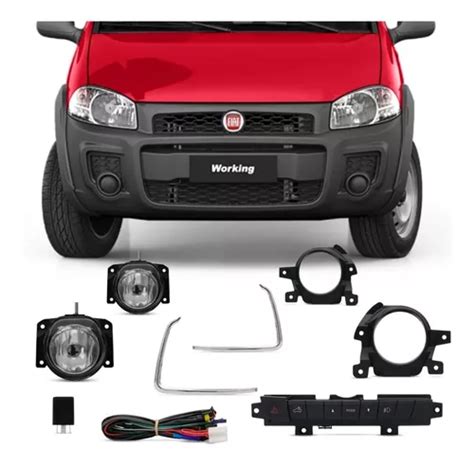 Kit Farol Milha Neblina Strada Working 2020 Botao Original