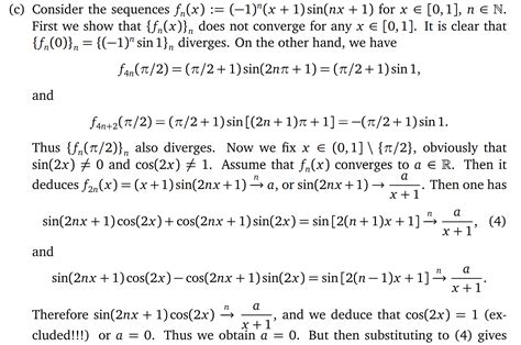 Real Analysis A More Succinct Way Of Showing That Fnx N Does