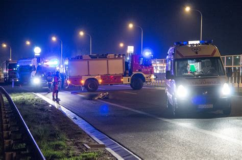 Tragiczny wypadek na obwodnicy Ostródy Ciężarówka śmiertelnie