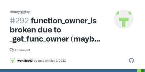 function owner is broken due to get func owner maybe for not using