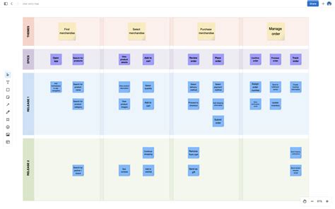 user story map template create a user story map aha software