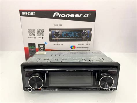 Магнитола Pioneer GB MVH-933BT 60W, 1DIN с Bluetooth, AUX, USB, громкая ...