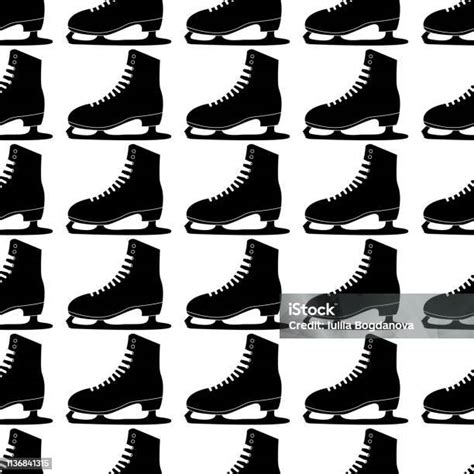 벡터 일러스트입니다 여자 그림 스케이트 아이콘 흰색 배경에 고립입니다 심리 스 스케이트 패턴 겨울에 대한 스톡 벡터 아트 및