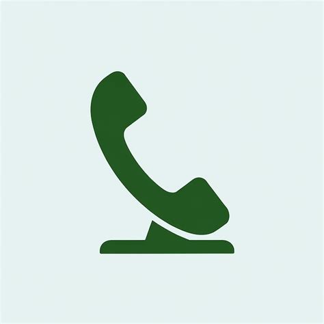 a green telephone receiver icon commonly used to represent the handset