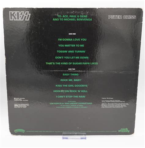 Kiss Peter Criss 1978 Vinyl Lp Casablanca Records Property Room
