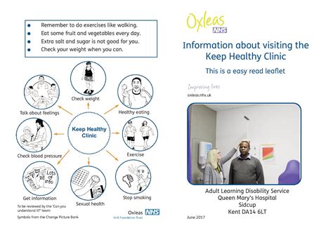 Adult Learning Disability Service Of Oxleas Nhs Foundation Trust Easy Read Leaflets From The