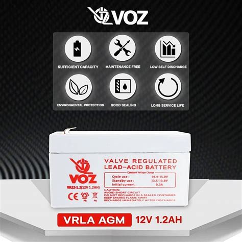 Baterai Voz Baterai Vrla Agm Voz V Ah Toko Ups Distributor Ups