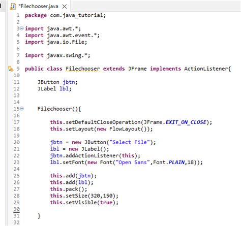 how to create java filechooser important concept