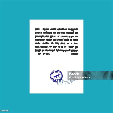스탬프 인감 및 서명 문서 공식 사무실 종이 서식 파일 서명 된 계약 개념에 대한 스톡 벡터 아트 및 기타 이미지 개념 계약서 관료 Istock